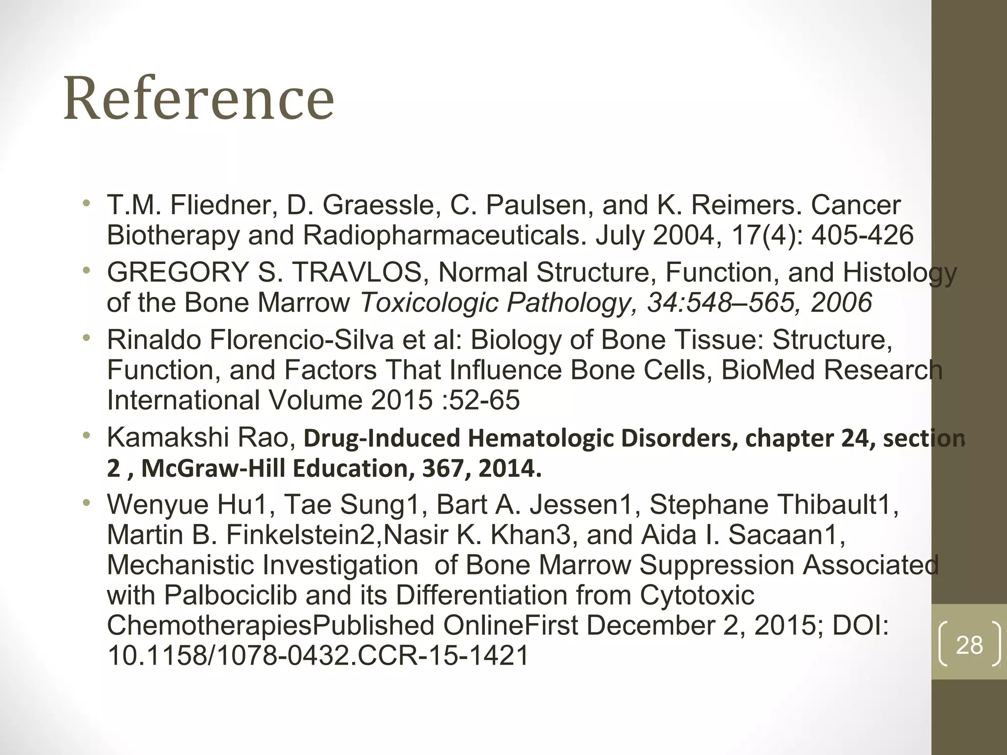 bone marrow toxicity& structure and function of bone marrow | PPT