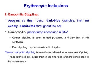 chapter 7 part II_Erythrocyte Inclusions.pptx