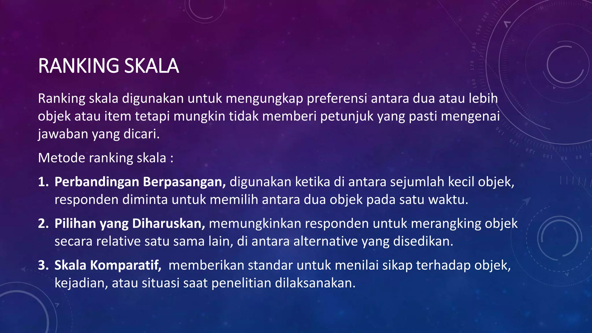 Pengukuran Skala, Realibilitas, dan Validitas | PPTX