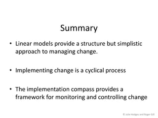 Chapter 7 planning and implementing change | PPTX
