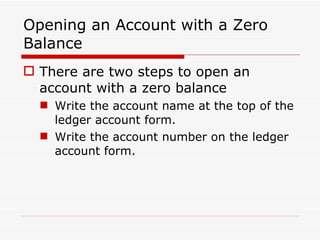 Chapter 7 posting journal entries to general ledger accounts | PPT
