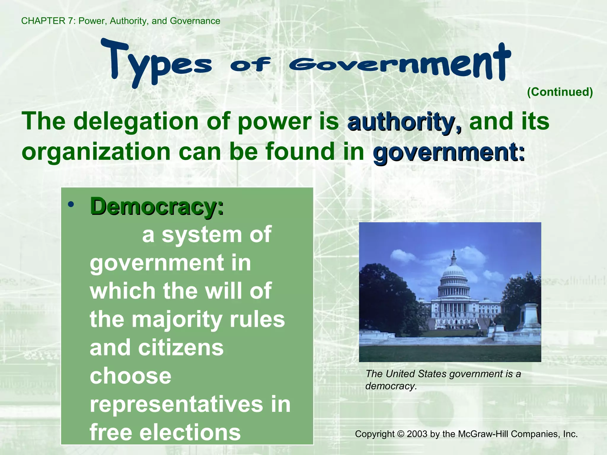 Chapter 7 power, authority, and governance | PPT