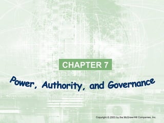 Chapter 7 power, authority, and governance | PPT