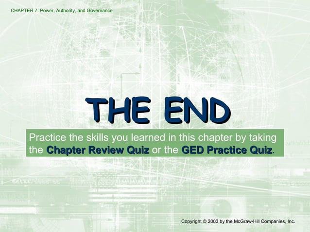 Chapter 7 power, authority, and governance | PPT