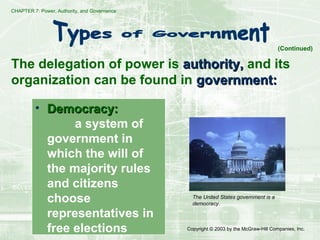 Chapter 7 power, authority, and governance | PPT
