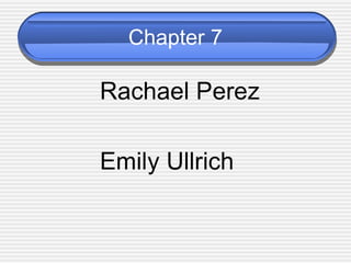 Chapter 7 power point | PPT