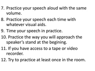 Chapter 7 public speaking | PPT