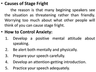 Chapter 7 public speaking | PPT