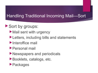 Chapter 7: Processing Mail | PPT