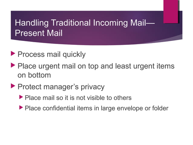 Chapter 7: Processing Mail | PPT