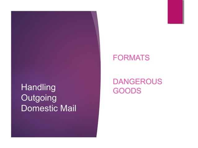 Chapter 7: Processing Mail | PPT