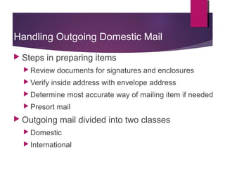 Chapter 7: Processing Mail | PPT