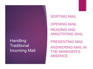 Chapter 7: Processing Mail | PPT