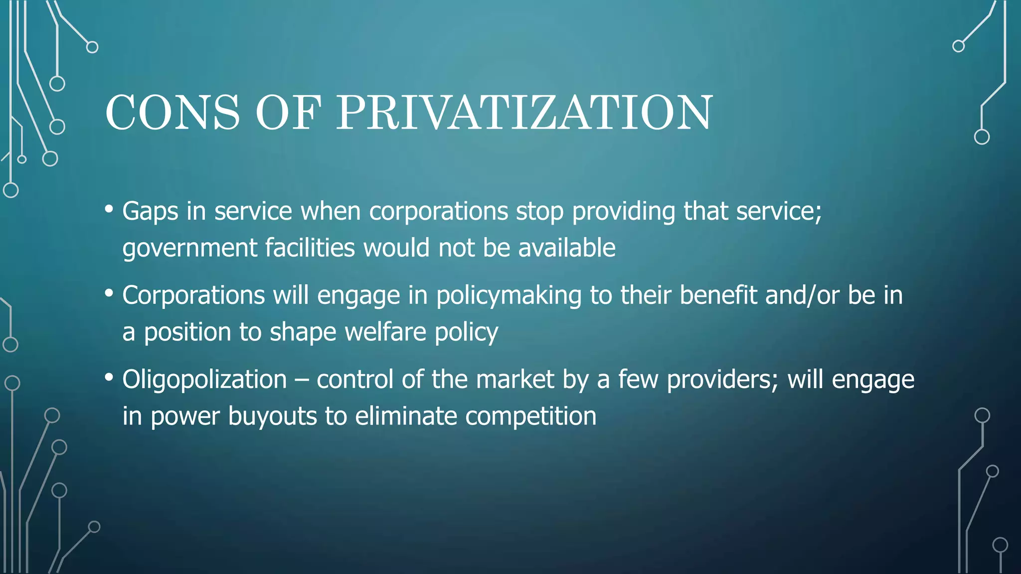 Chapter 7 privatization | PPT