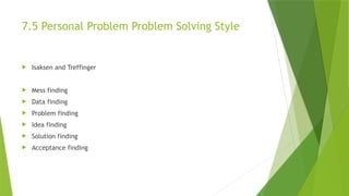 Chapter 7 Problem Solving Presentation for Engineering | PPTX