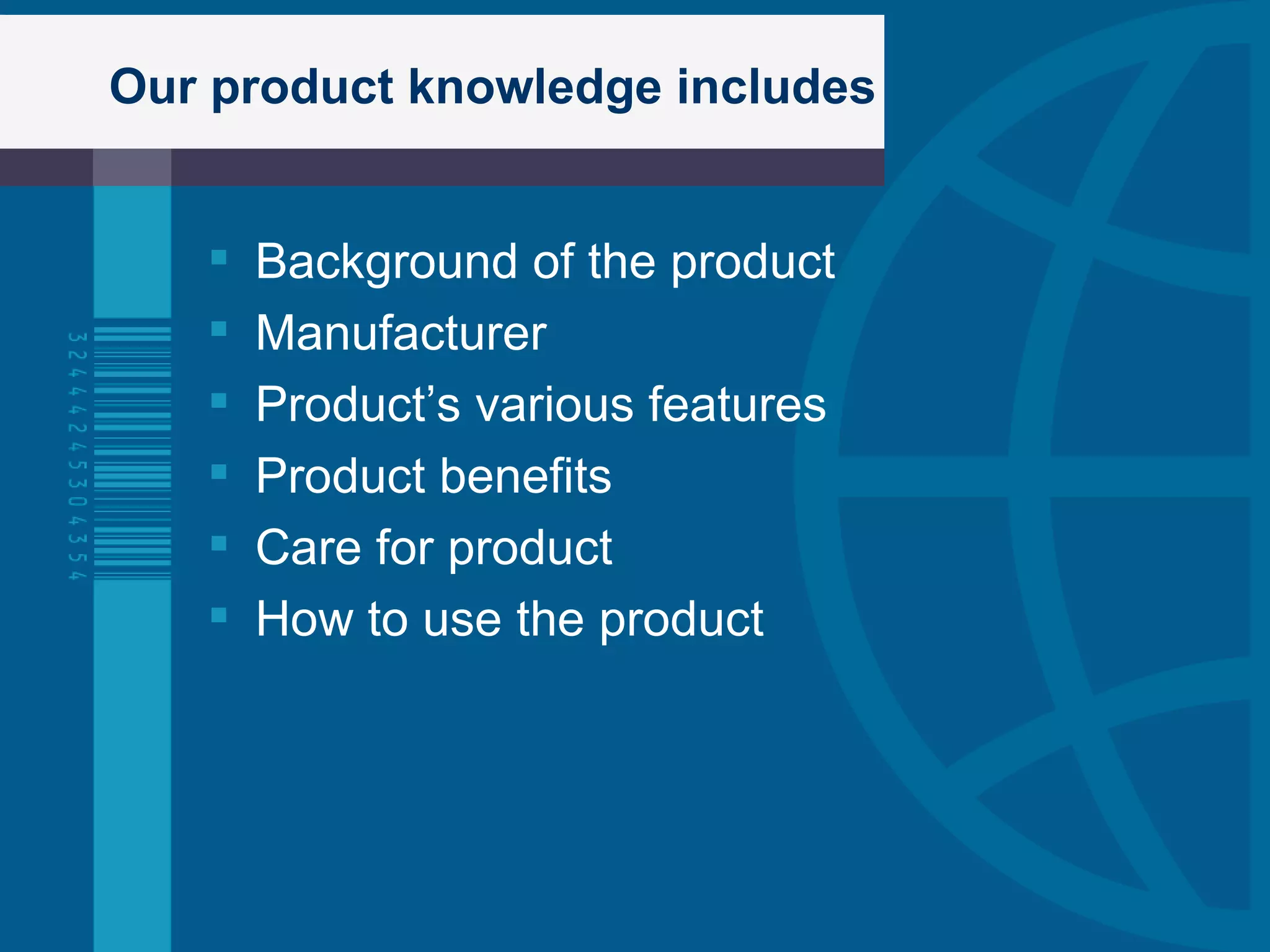 Chapter 7 product knowledge and how to sell | PPT