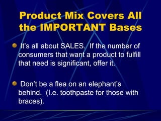 Chapter 7 product mix | PPT