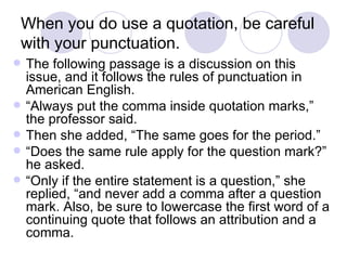 Chapter 7 punctuation | PPT