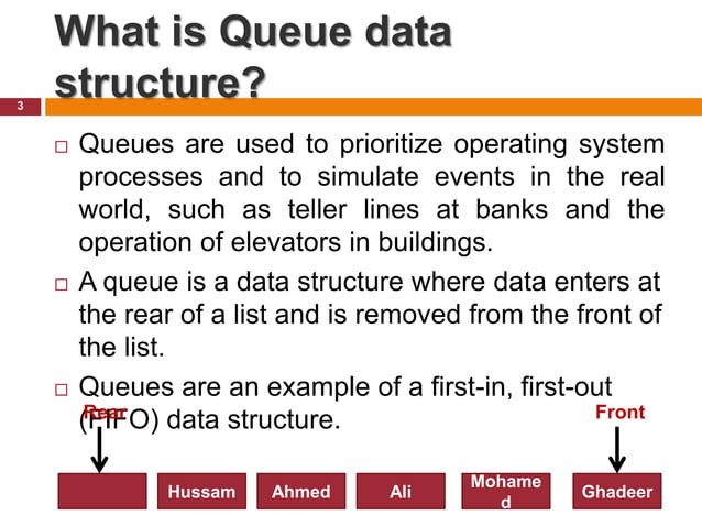Chapter 7: Queue data structure | PPT | Programming Languages | Computing
