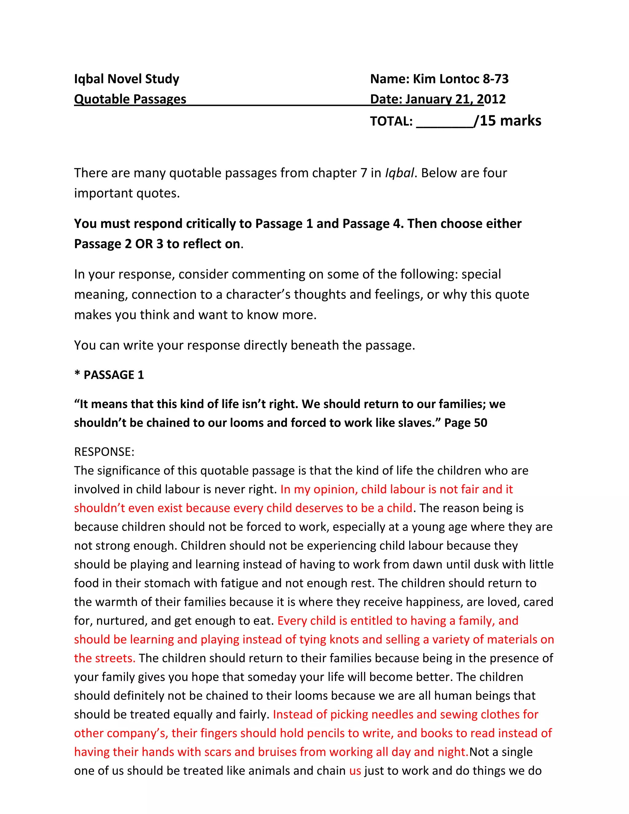 Kim's Chapter 7 quotable passage quiz | DOCX