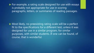 Rating scales Chapter 7 by Ahmet YUSUF | PPTX