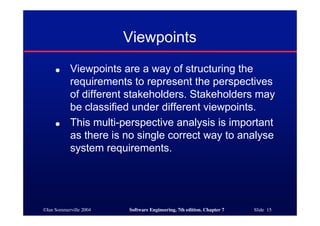 Chapter 7 Requirements Engineering Process | PDF