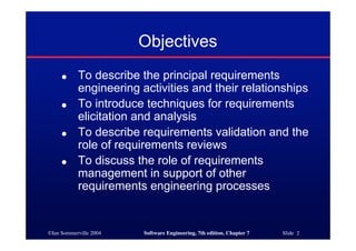 Chapter 7 Requirements Engineering Process | PDF