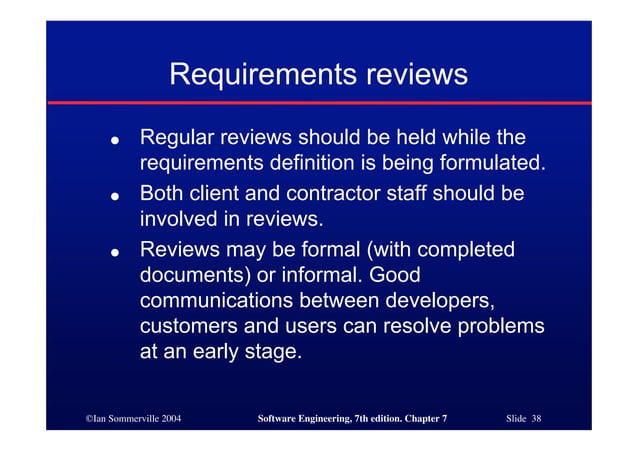 Chapter 7 Requirements Engineering Process | PPT
