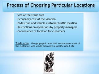 Chapter 7 retail locations ppt | PPT
