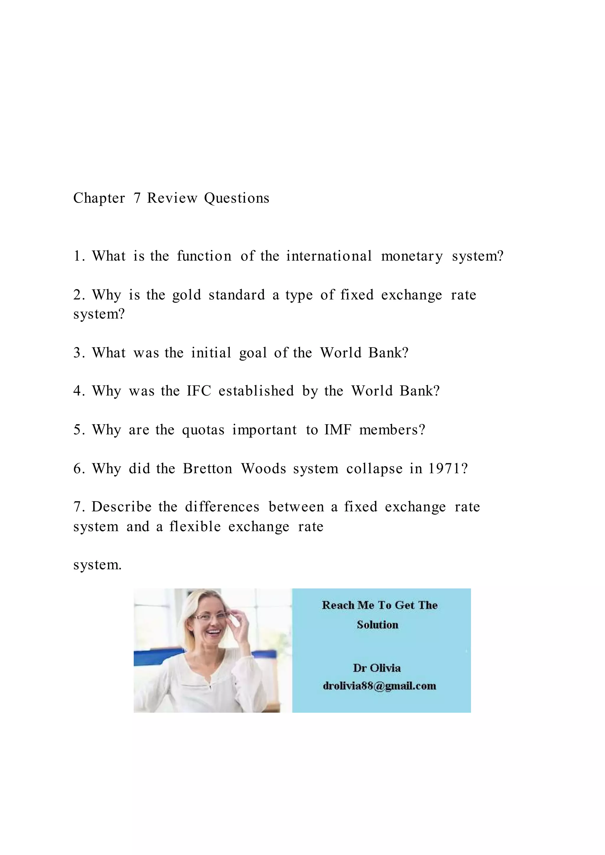 Chapter 7 Review Questions 1. What is the function o | DOCX