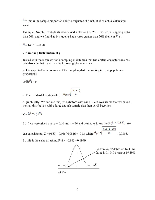 Chapter 7 sampling distributions | PDF