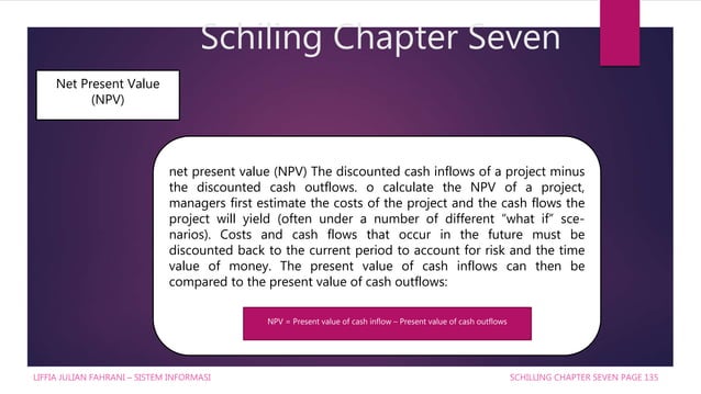 Chapter 7 schilling npv irr | PPT