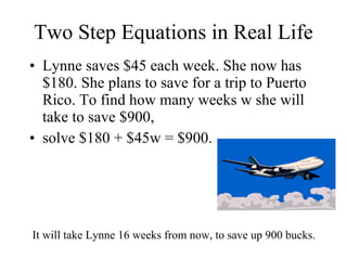 Solving Two Step Equations | PPT