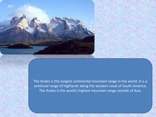 physical geography of south america | PPTX