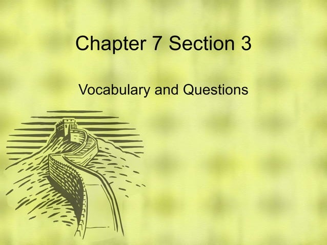 Chapter 7 Section 3 | PPT