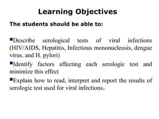 Chapter 7 Serology-Viral infections viral serology.ppt