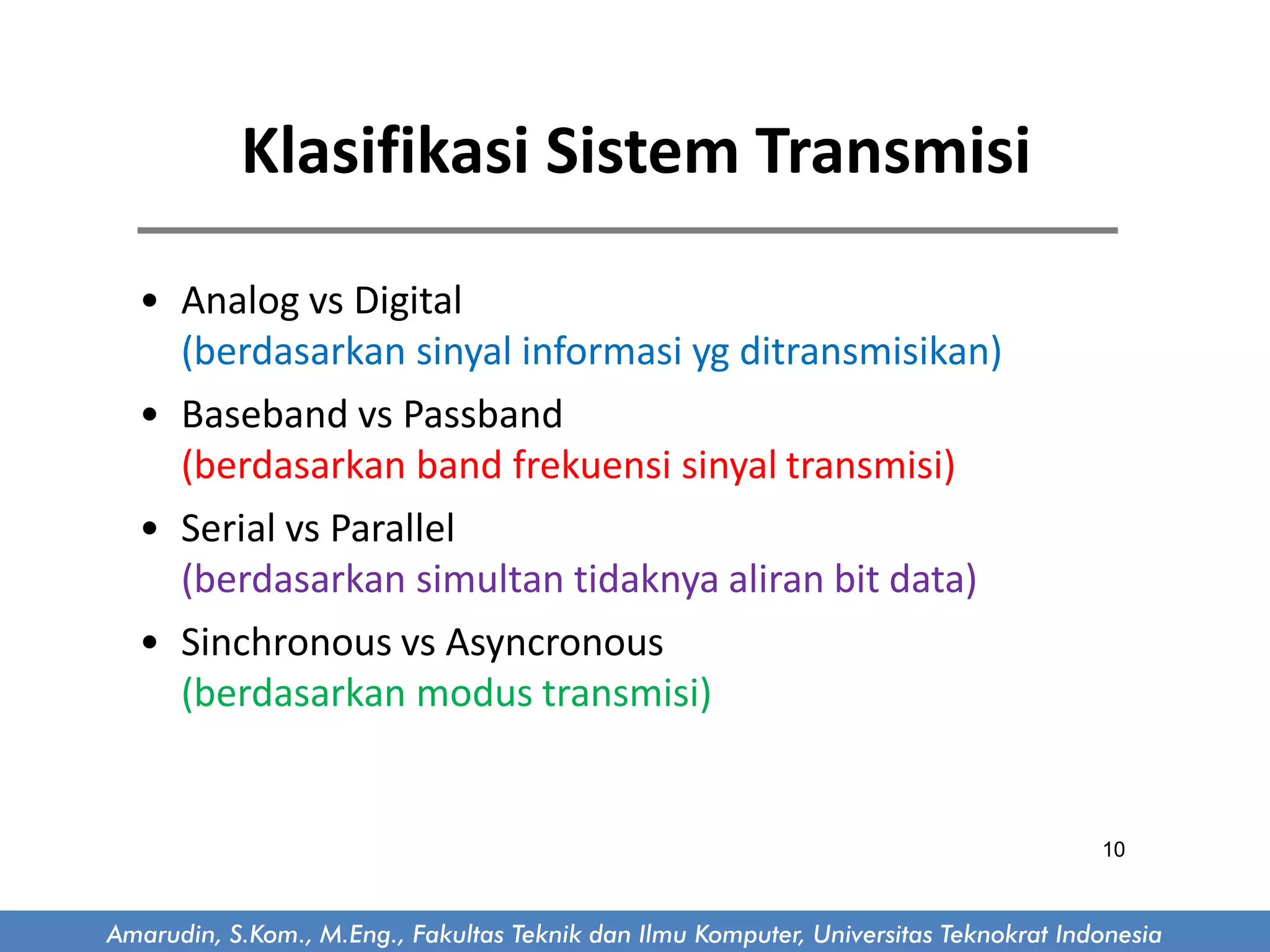 Chapter7 Sistem Transmisi | PDF