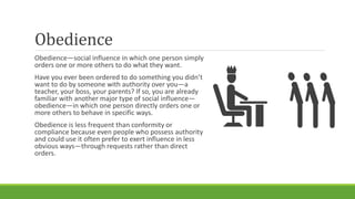 Chapter 7 Social Influence in social psychology | PDF