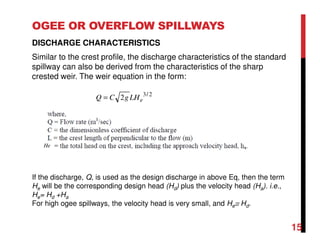 Chapter 7 spillway and energy dissipators | PDF
