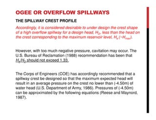 Chapter 7 spillway and energy dissipators | PDF