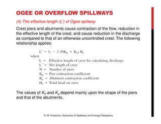 Chapter 7 spillway and energy dissipators | PDF