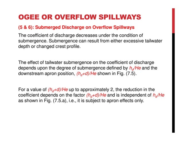 Chapter 7 spillway and energy dissipators | PDF | Water Services | Home ...