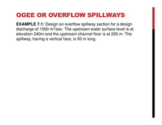 Chapter 7 spillway and energy dissipators | PDF