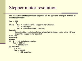 Chapter 7 stepper motor | PPT