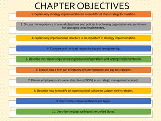 Chapter 7 strategic management implementing strategies - management and operations issues | PPTX