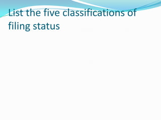 Chapter 7 tax review | PPT