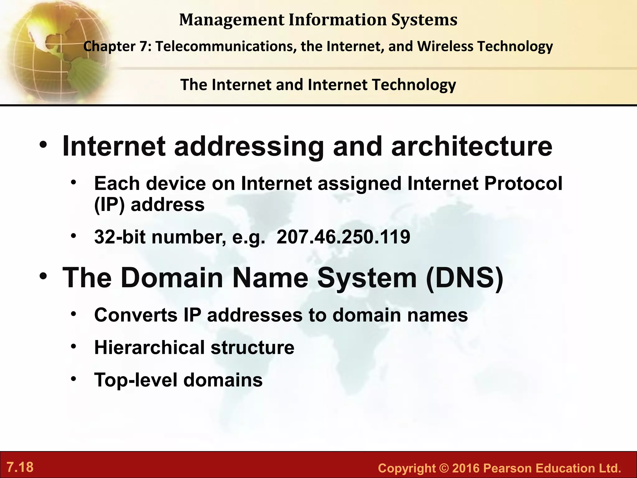 Chapter 7 telecommunications the internet and wireless technology | PDF