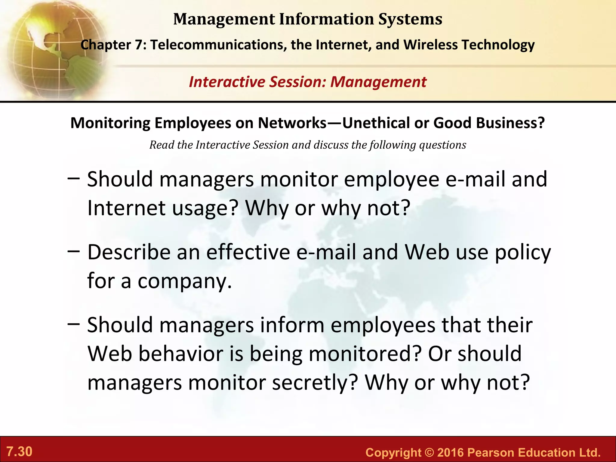 Chapter 7 telecommunications the internet and wireless technology | PDF