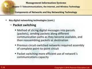 Chapter 7 telecommunications the internet and wireless technology | PDF