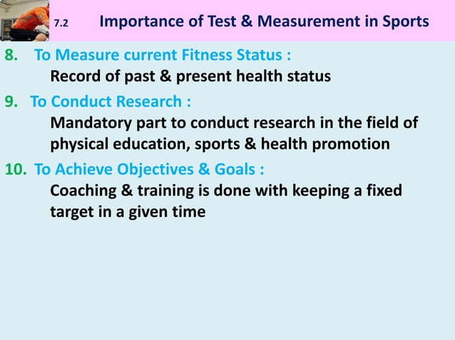 Chapter 7 Test and Measurement in Sports | PPTX | Endocrine and ...